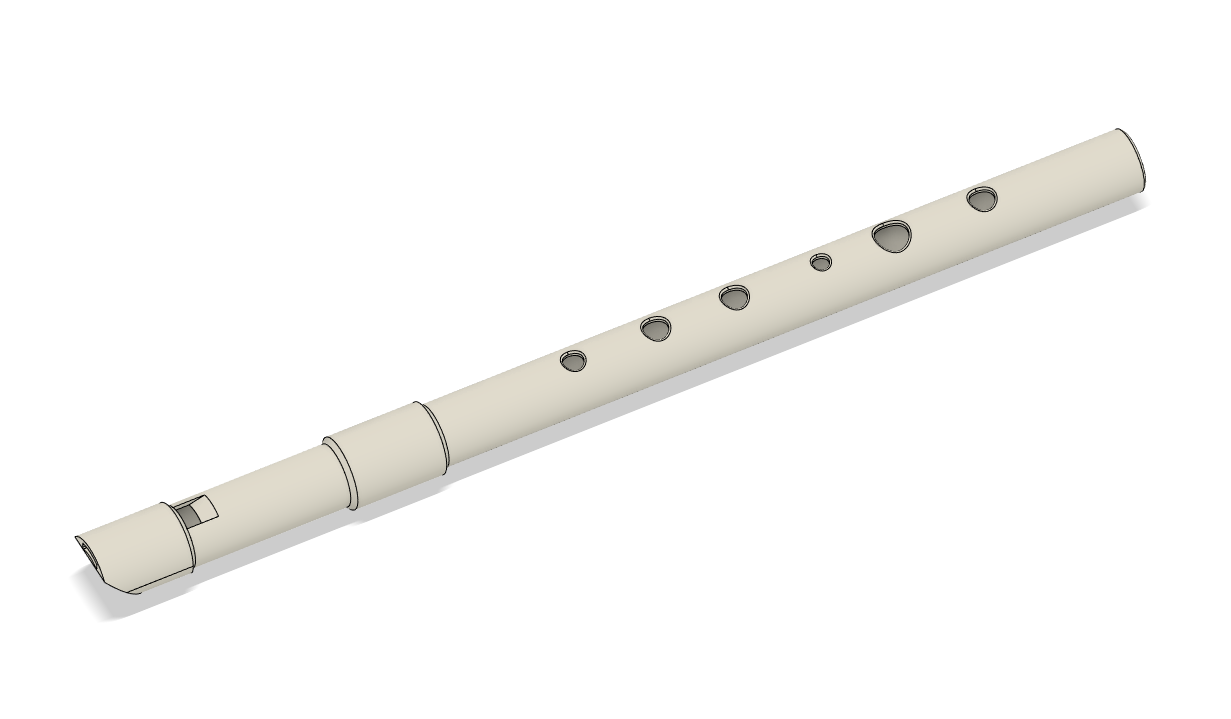 Tin Whistle by Acoustic Lemur | Download free STL model | Printables.com