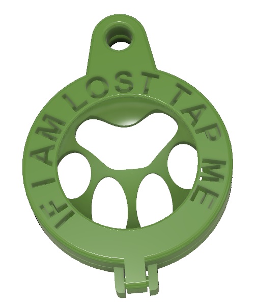 Dog Tag (Print in place) for Apple AirTag by Dub_Whytie | Download free ...