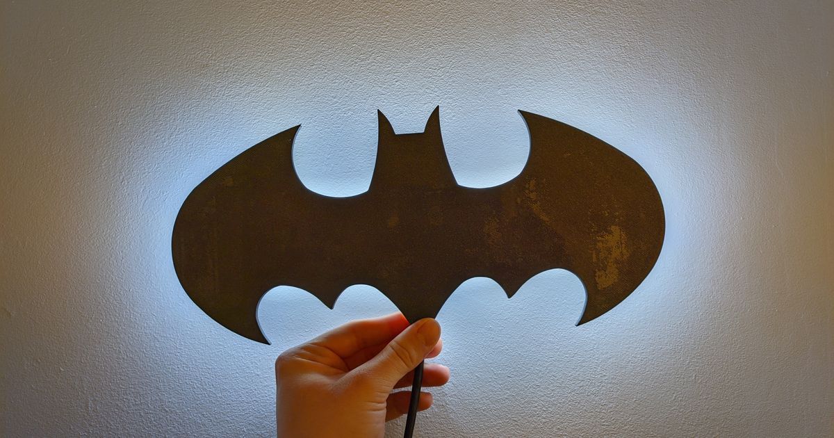 Batman Led lamp by benoit2600 | Download free STL model | Printables.com