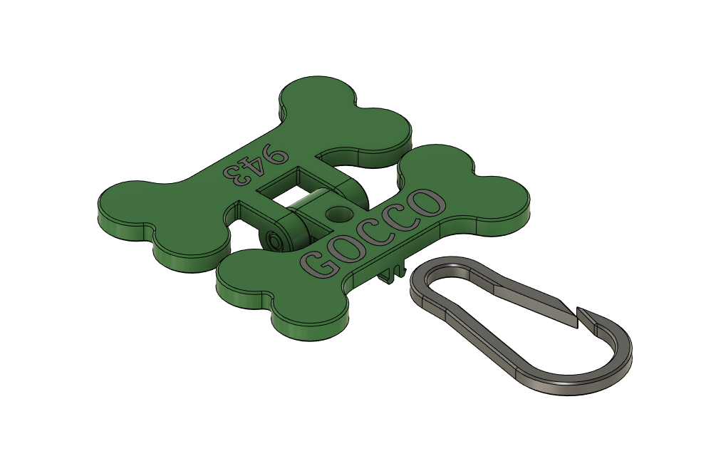 Foldable dog tag by Kudeiro | Download free STL model | Printables.com
