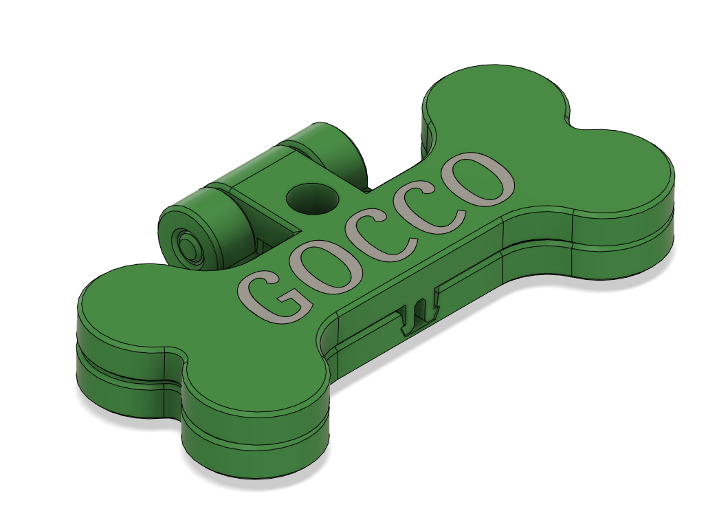 Foldable dog tag by Kudeiro | Download free STL model | Printables.com