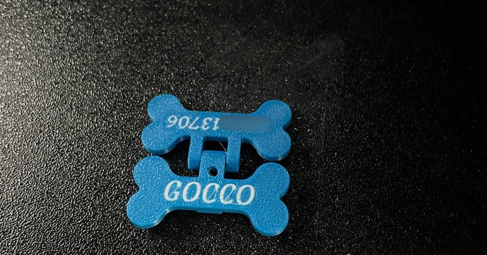 Foldable dog tag by Kudeiro | Download free STL model | Printables.com