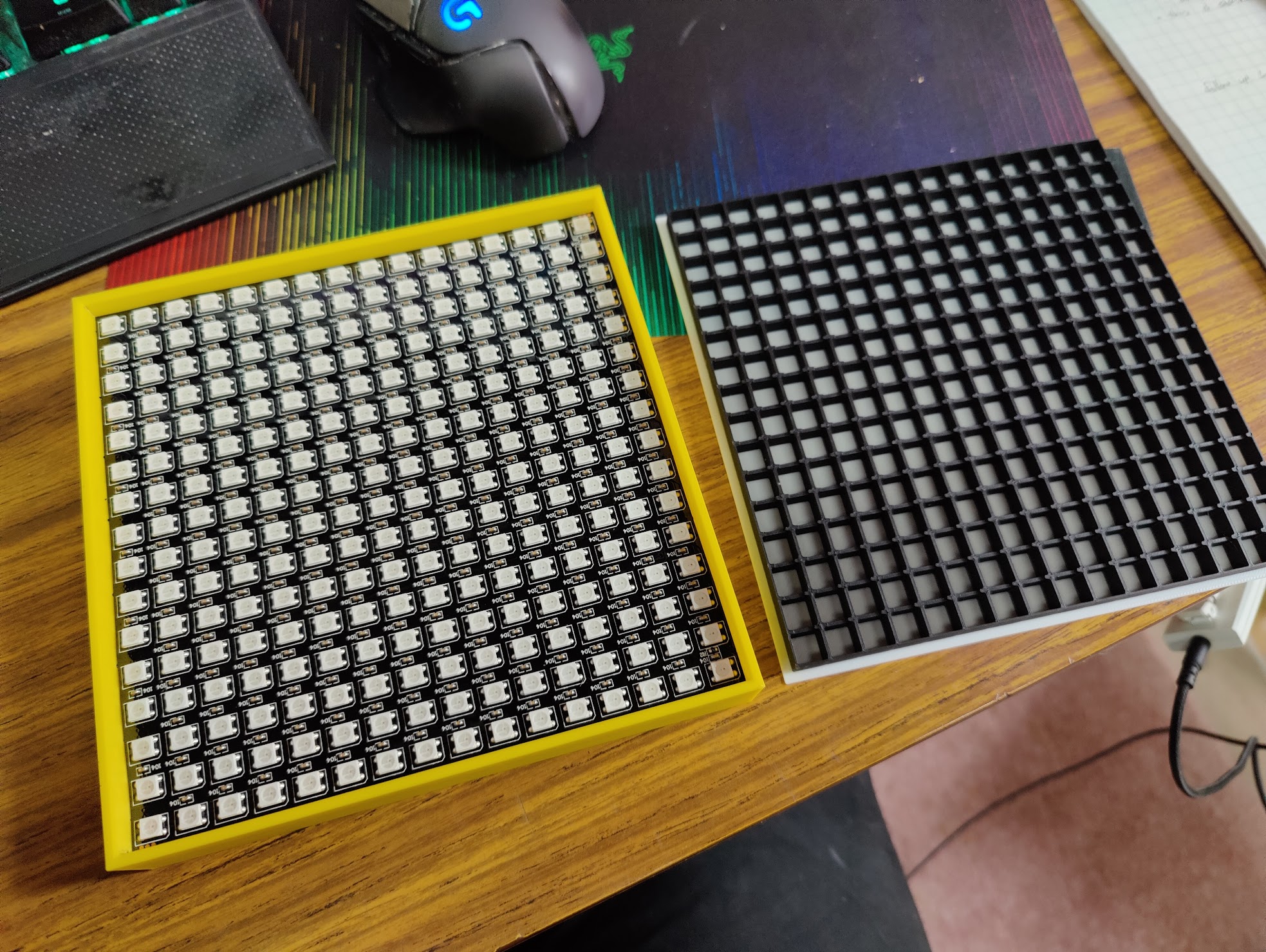 Pixel Grid case for 16x16 matrix, esp32, wled by Jared Gudnason ...