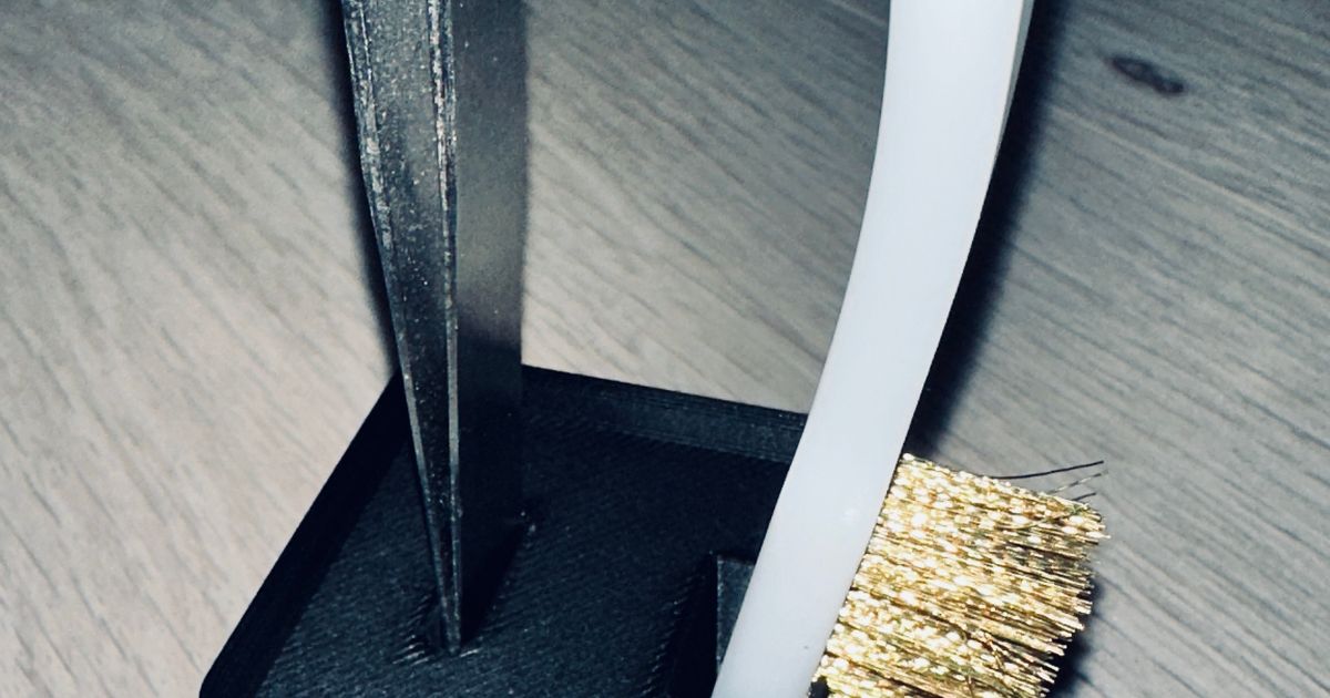 Gridfinity 1x1 Tweezer and Brass Brush Holder by matzAB | Download free ...