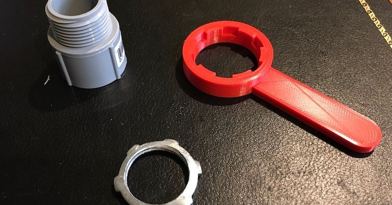 3/4" Conduit Locknut Wrench by kozmickid | Download free STL model ...