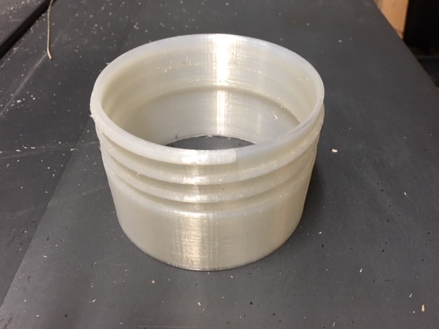 4" dust collector hose adapter by kozmickid | Download free STL model ...