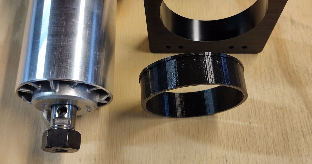 Makita router (701c) adapter ring for Openbuilds 71mm router mount by ...