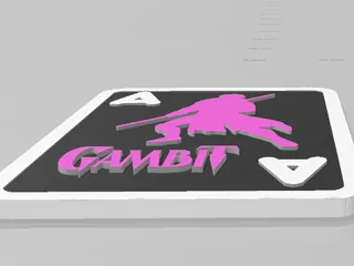 Gambit Card Prop Wall Art by Stand It Up | Download free STL model ...