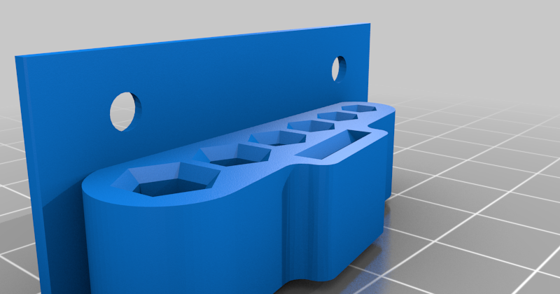 Wall mount hex wrench holder by Ogama Industries | Download free STL ...