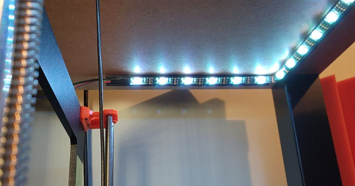 Another LED Light Strip Bracket by Bash Creates | Download free STL ...