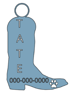 Boot Dog ID tag by Zane Anderson | Download free STL model | Printables.com