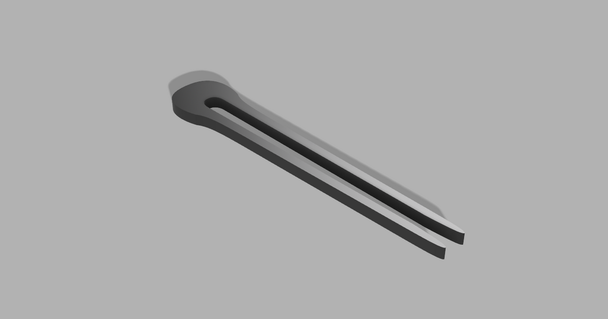 Hair Fork by blake•rohde | Download free STL model | Printables.com
