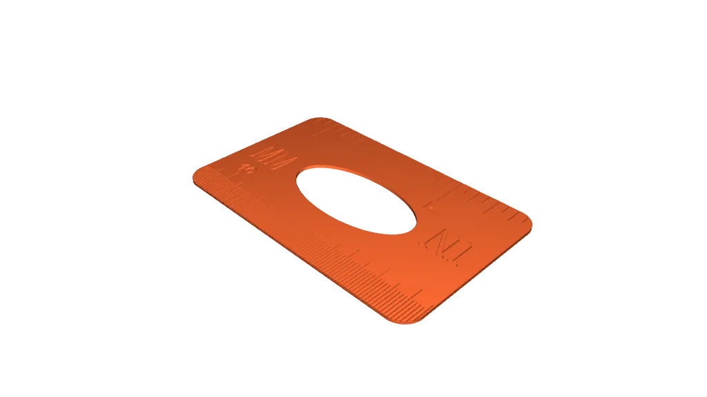 Wallet Ruler (IN&MM) by CatDaddy403 | Download free STL model ...