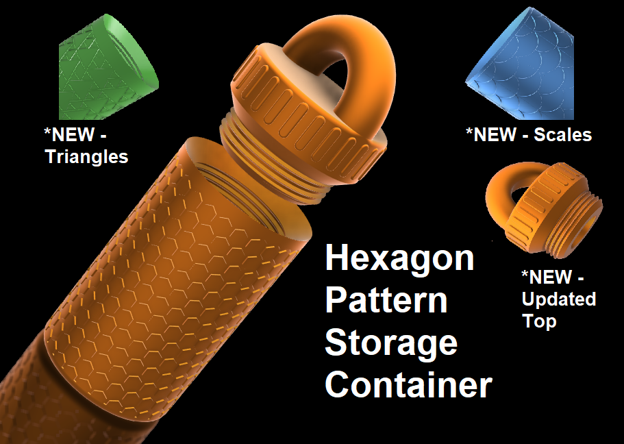Hexagon Storage Container by McTech3D | Download free STL model ...