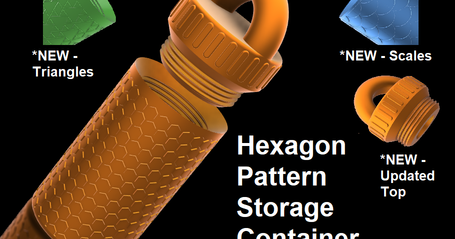 Hexagon Storage Container by McTech3D | Download free STL model ...