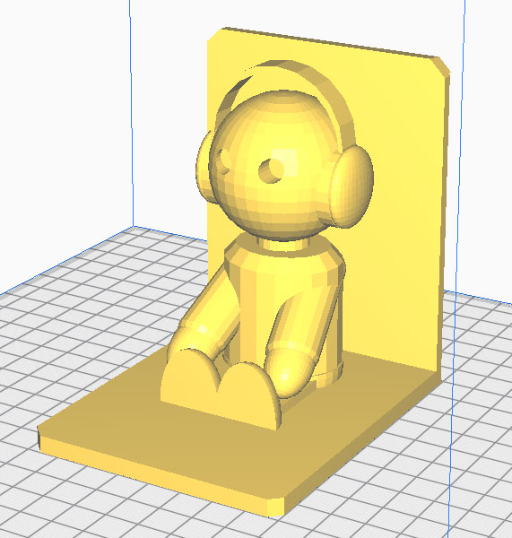 Minimalist 3D Printed Bookend for Home Decor by mathis3d | Download ...