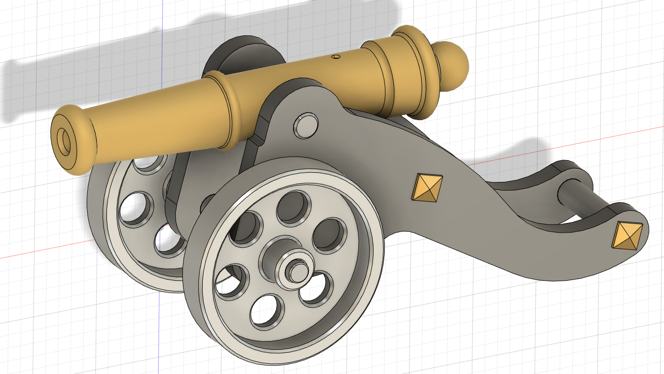 Cannon model by PSC | Download free STL model | Printables.com