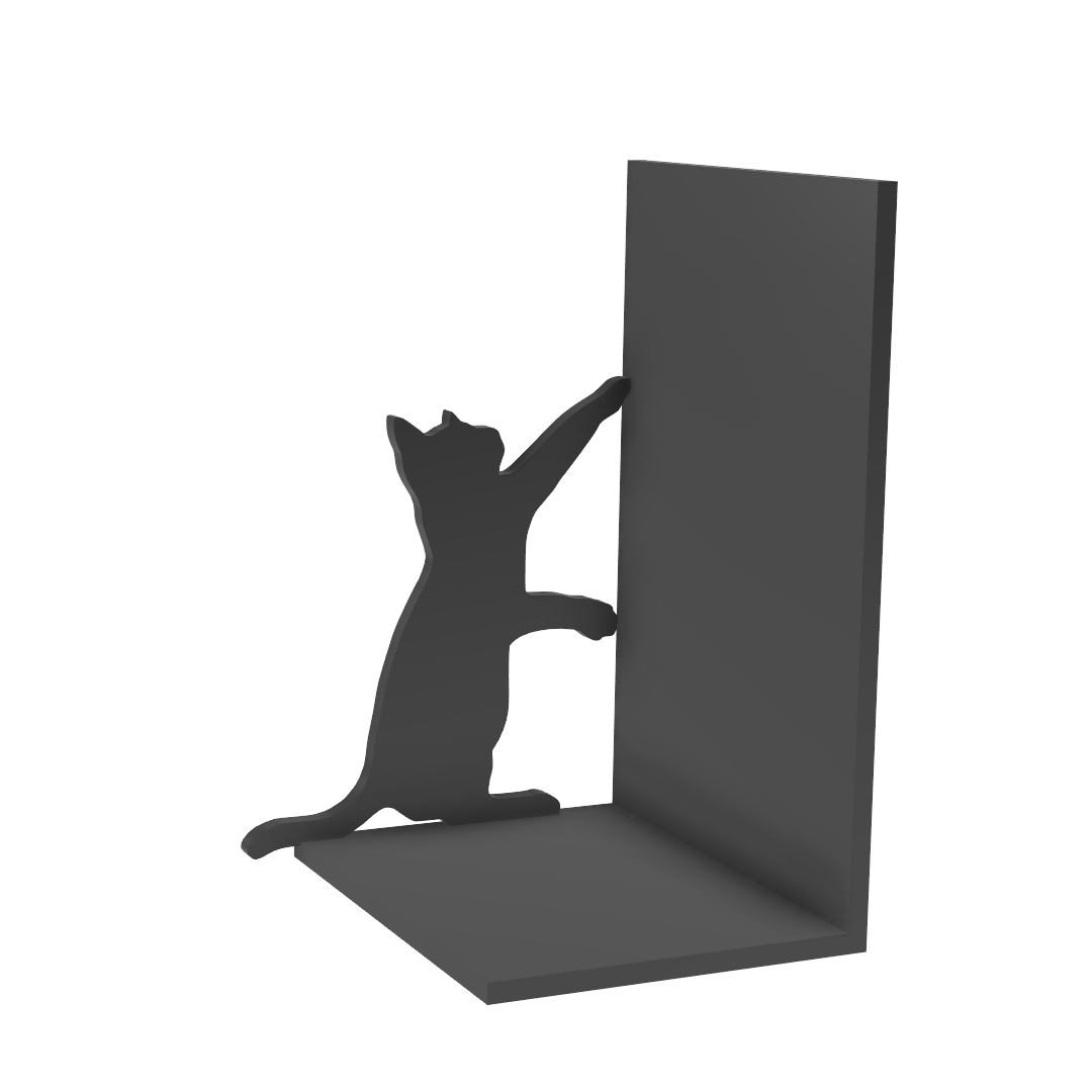 bookend cat by Idea Prints | Download free STL model | Printables.com