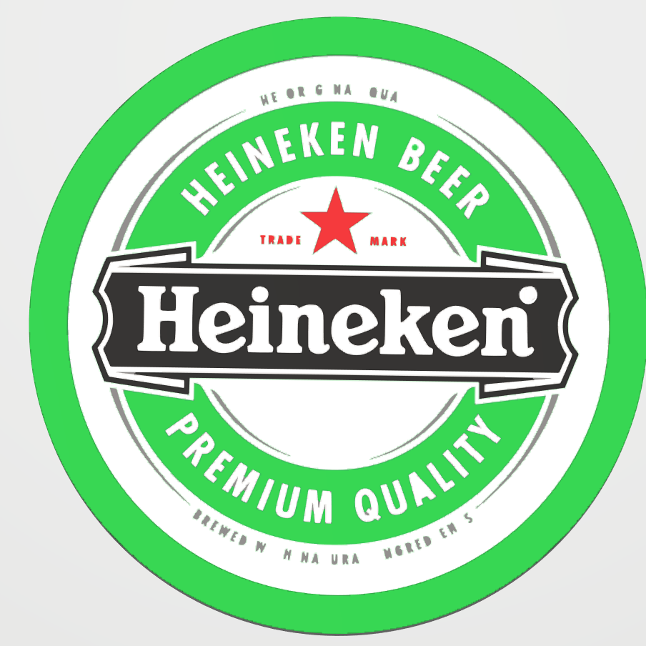 Cup holder Heineken by Danillo Cesar | Download free STL model ...