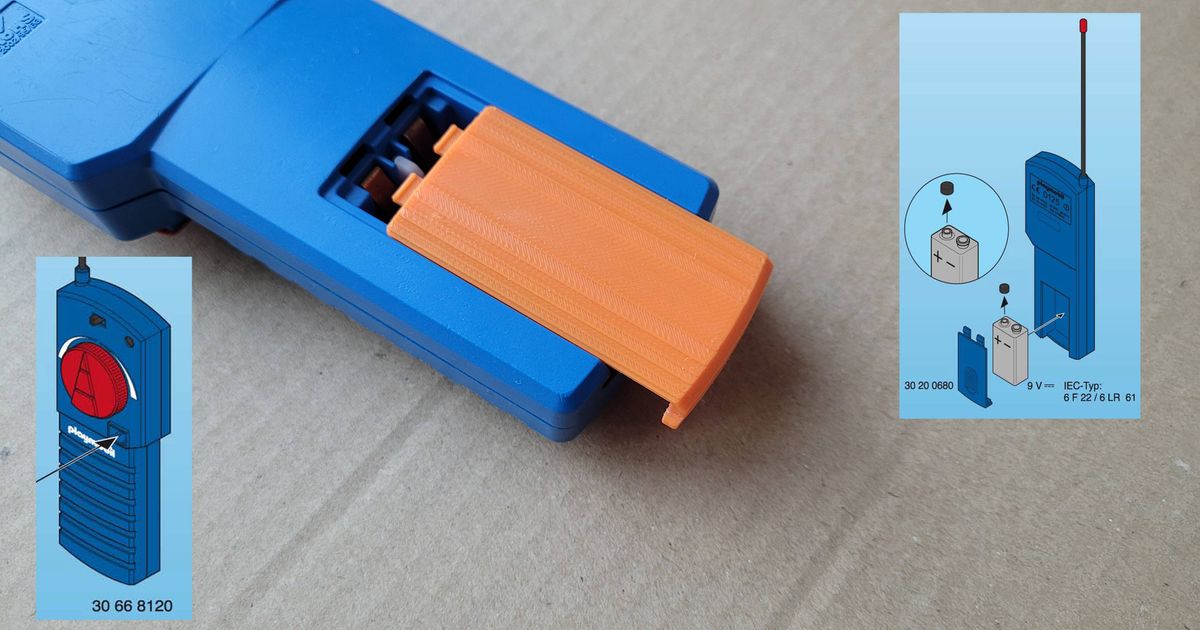 Playmobil Battery cover for Remote Control by Slanjonok | Download free ...