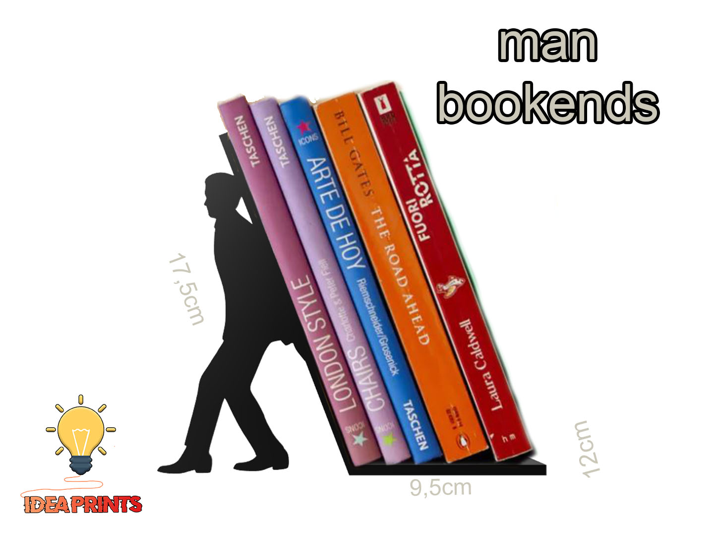 bookend man by Idea Prints | Download free STL model | Printables.com