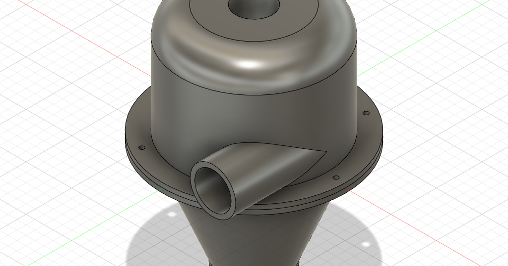 Dust Cyclone, Staubabscheider by alain | Download free STL model ...