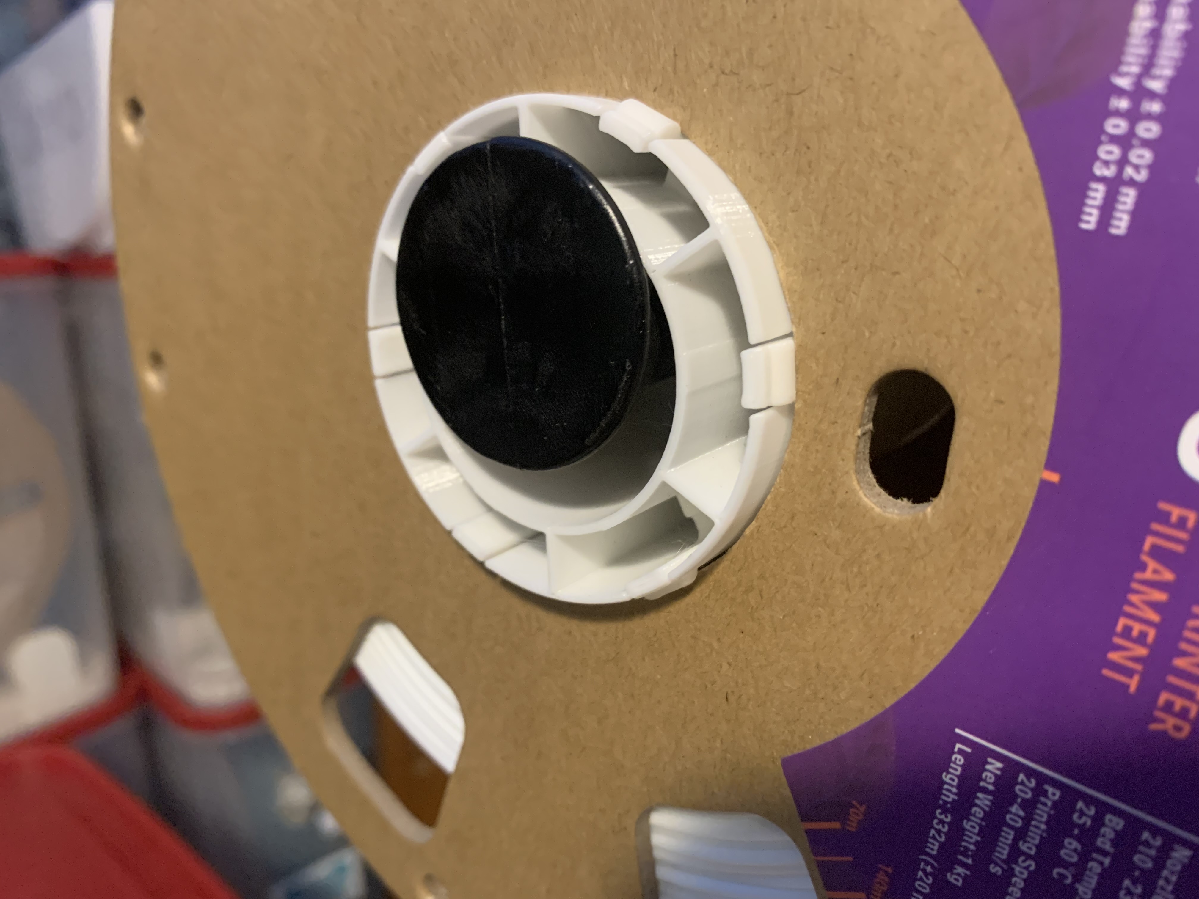 Spool Core to SNAP into Cardboard spools by AlwaysTinkering | Download ...