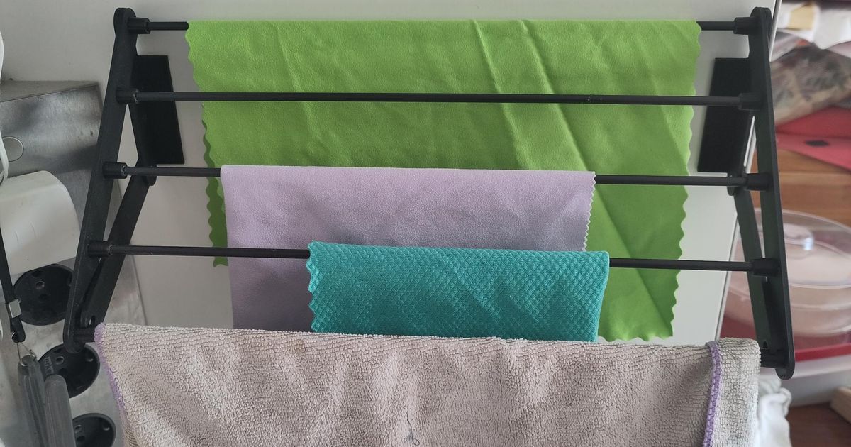 Rag drying rack (foldable) by FeKo | Download free STL model ...