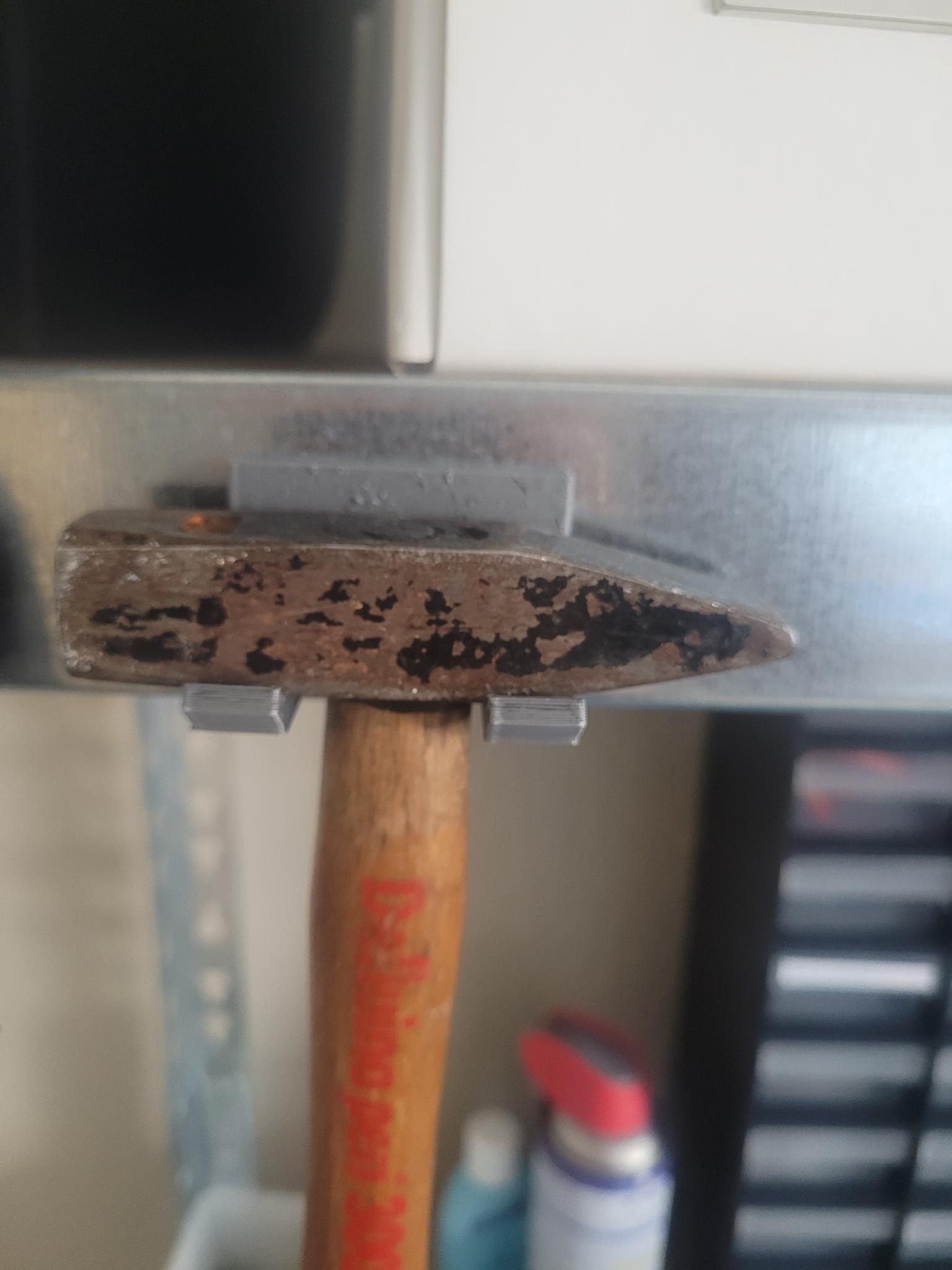 Hammer holder for sticking on the wall by LH | Download free STL model ...