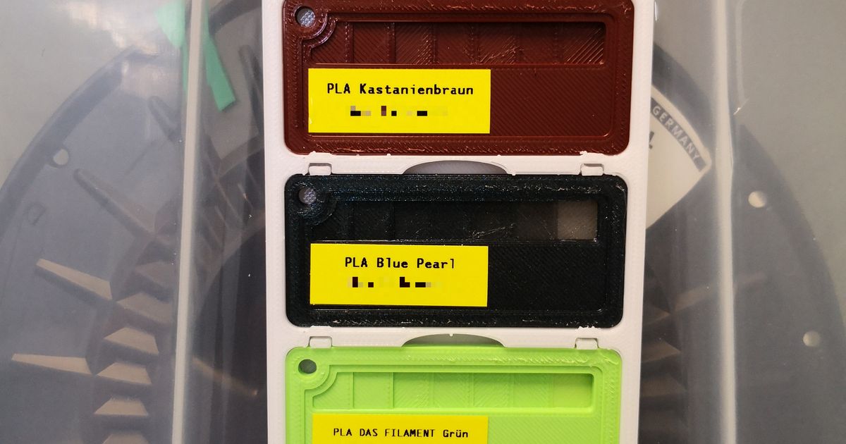 Compact Filament Swatch Display by EinBjoern | Download free STL model ...