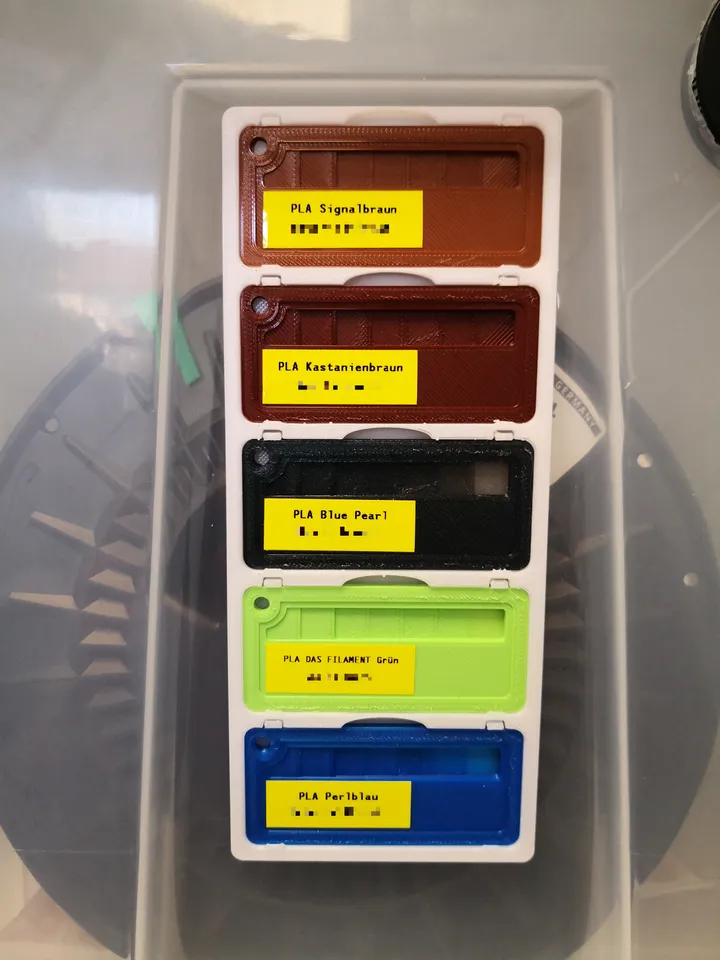 Compact Filament Swatch Display by EinBjoern | Download free STL model ...