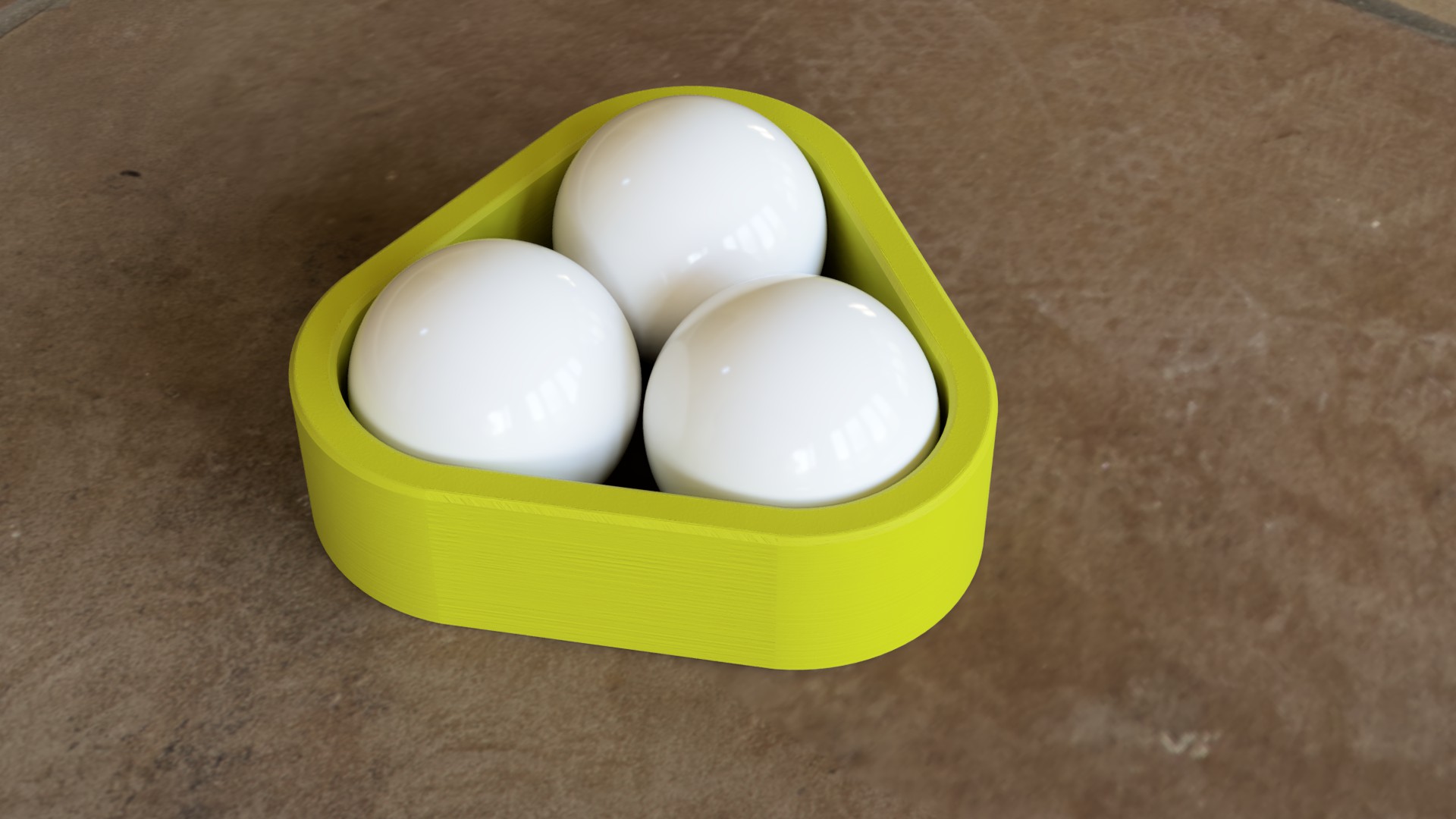 3-Ball Billiards Rack, 57mm by kap42 | Download free STL model ...