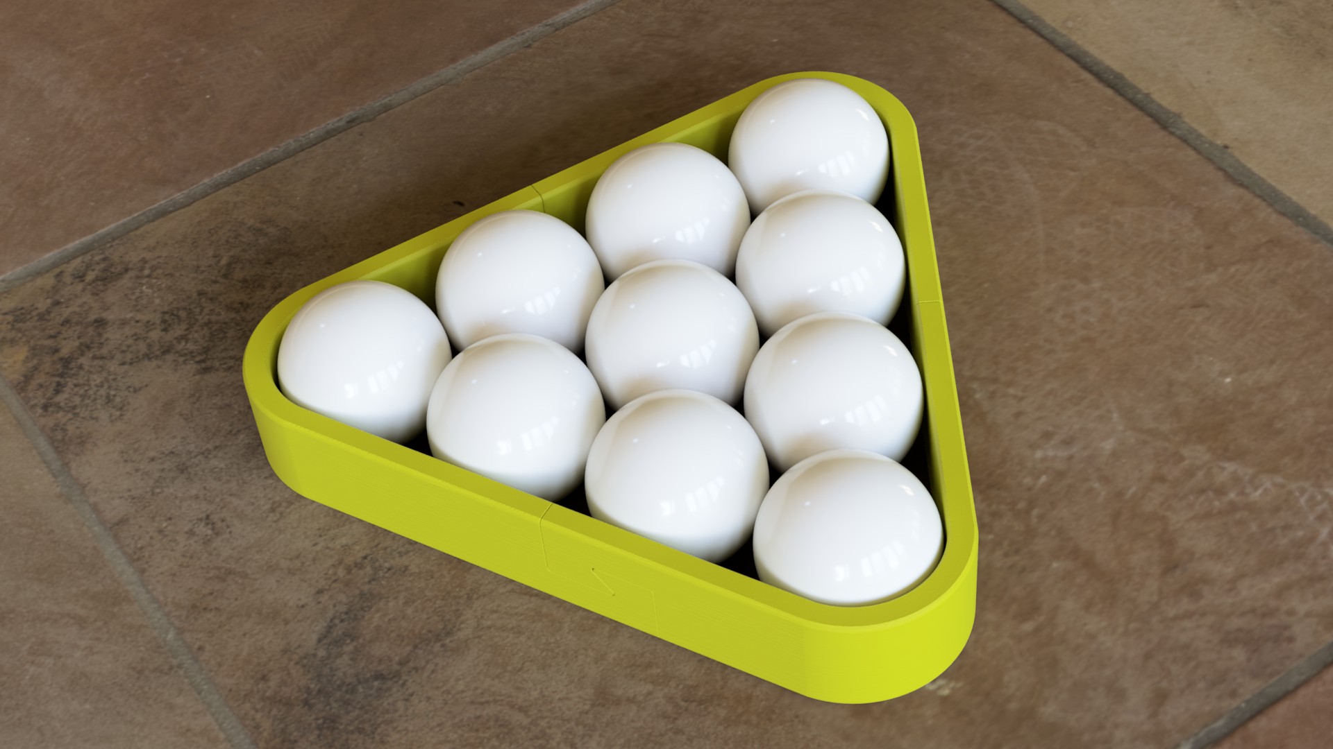 10-Ball Billiards Rack, 57mm by kap42 | Download free STL model ...