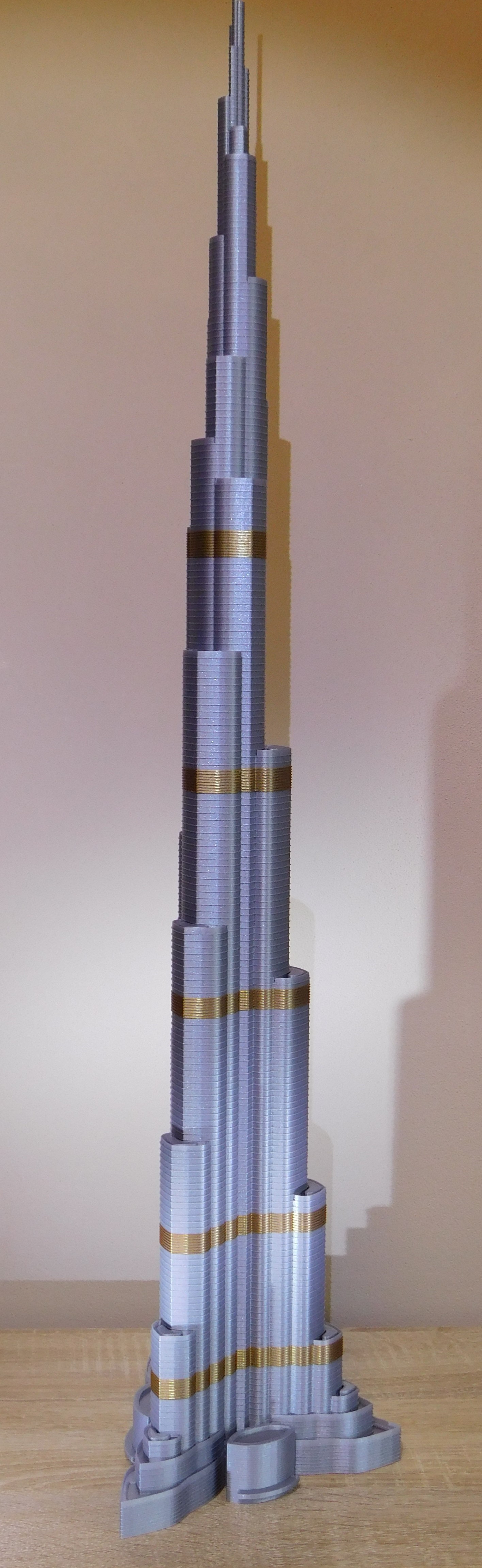 Burj Khalifa 828mm tall,high detail, scale 1:1000 3Dmodel by Thorin ...