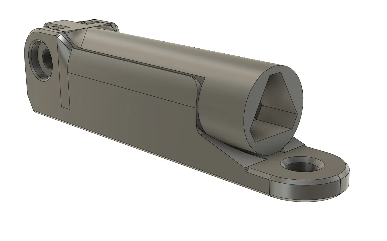 Electrical cabinet key keychain - triangle 10mm by Ravenwreck ...