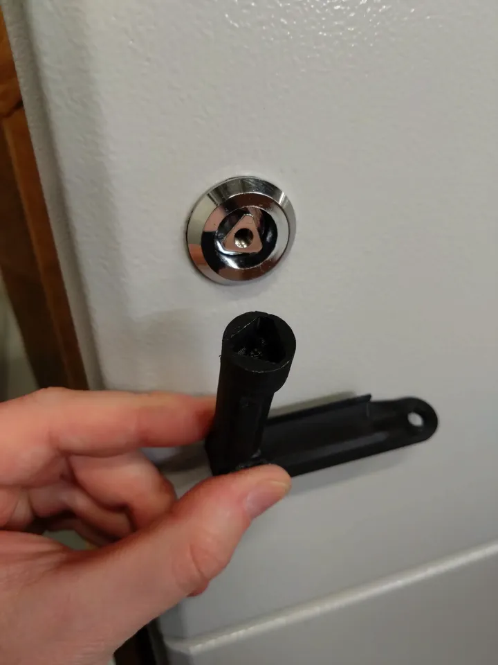 Electrical cabinet key keychain - triangle 10mm by Ravenwreck ...