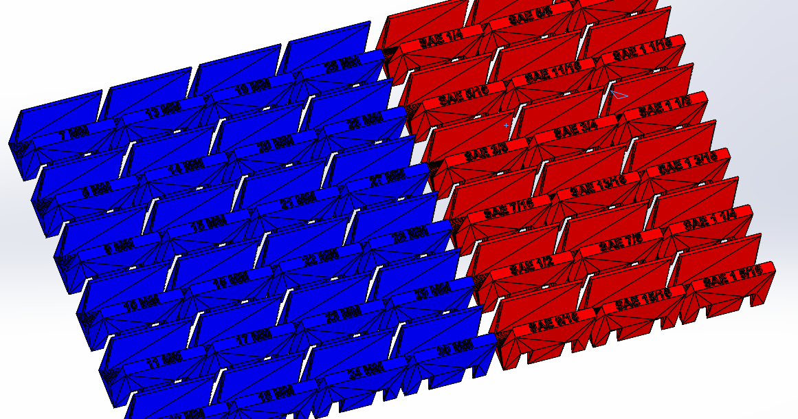 Modular Wrench Holder by Jevin | Download free STL model | Printables.com