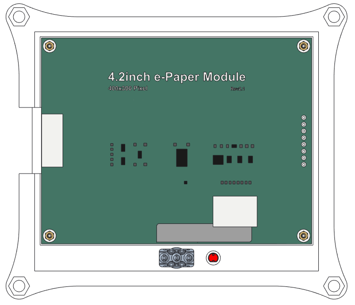 Waveshare 4.2 inch E-Paper Module Frame by Plinsi | Download free STL ...