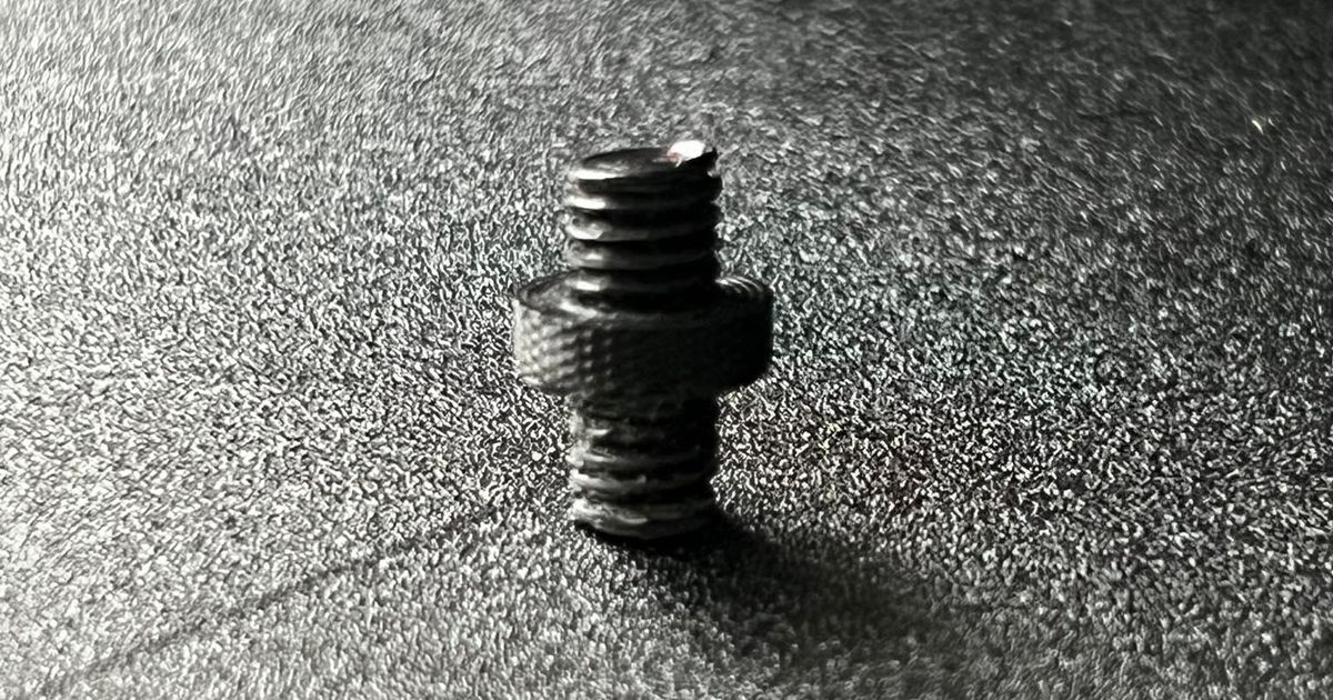 Double tripod connector 1/4" by s0cky3d | Download free STL model ...