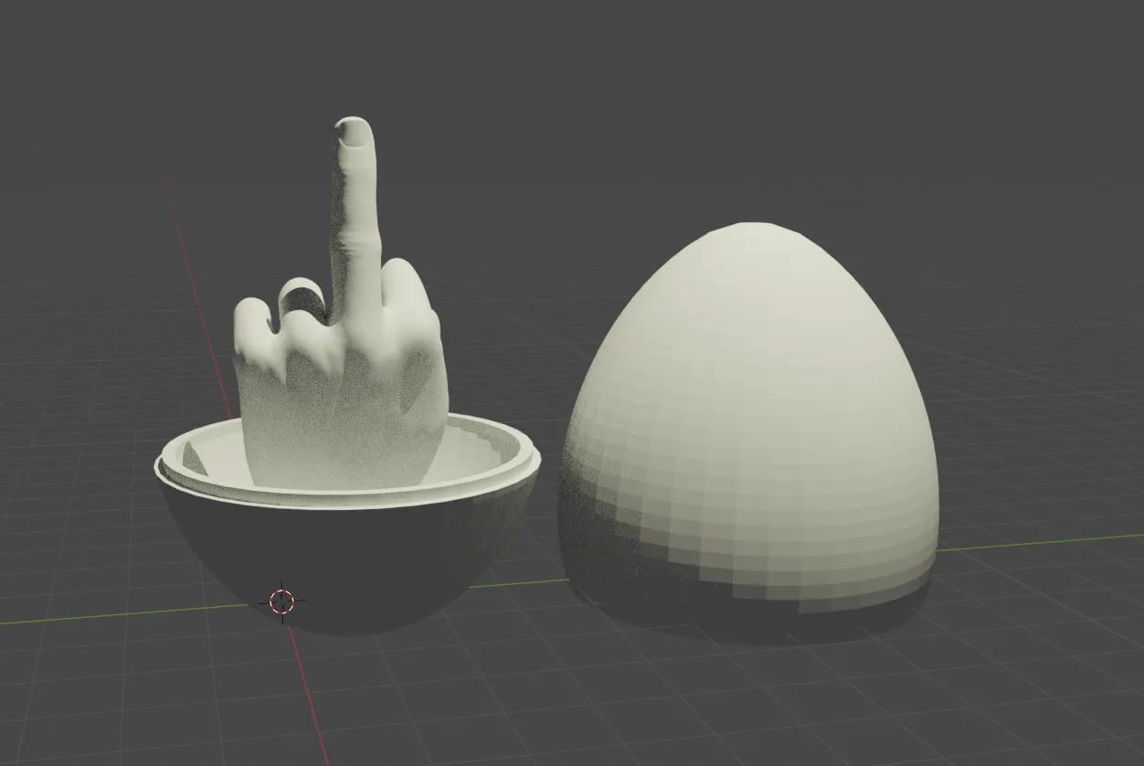 Middle Finger Easter Egg by Assassinzilla123 | Download free STL model ...