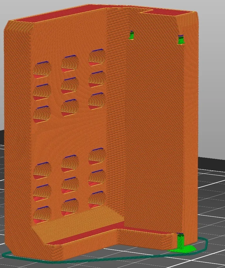Modular Snap Together Raspberry Pegboard Deep Rail Mount by Armand ...