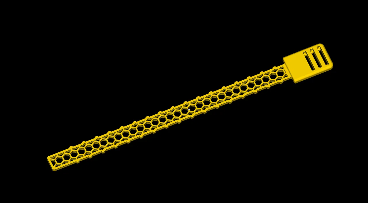 ADJUSTABLE HONEYCOMB RUBBER STRAP by Mattia Nardi | Download free STL ...