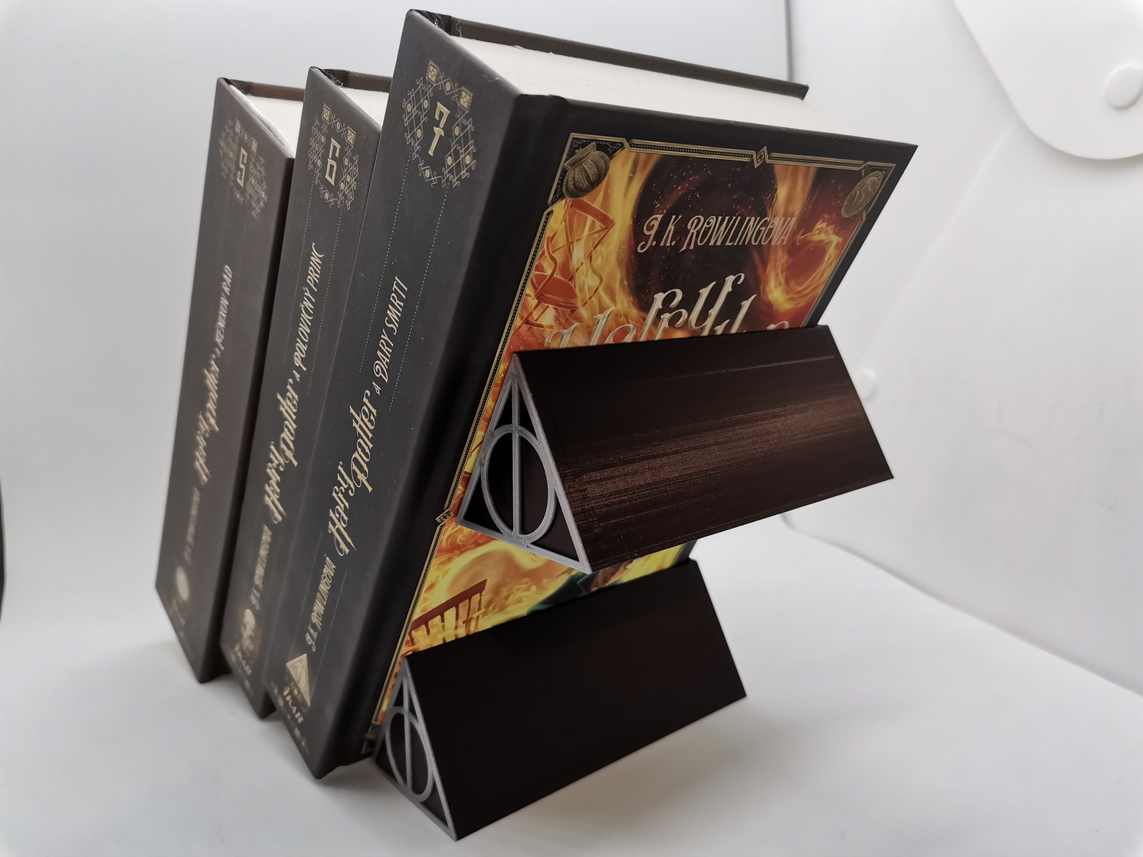 Bookend Floating Deathly Hallows by OwL Art | Download free STL model ...