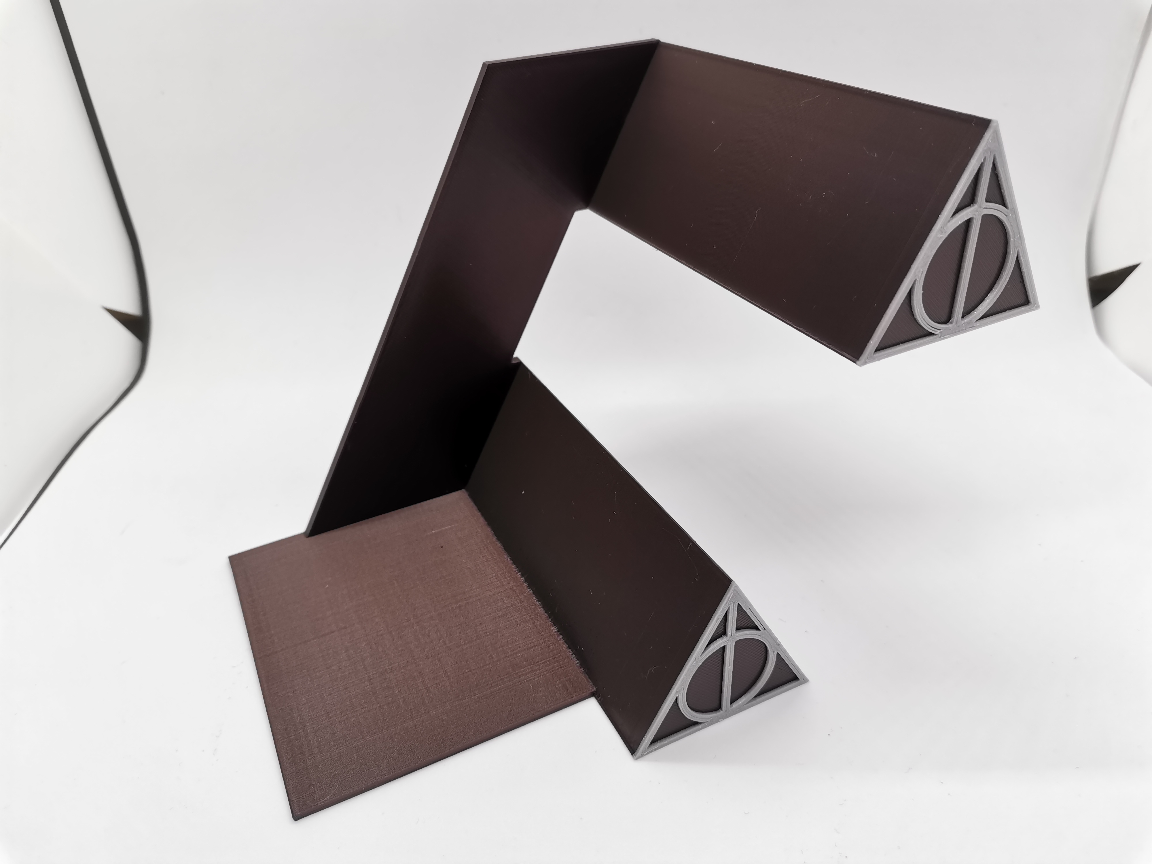 Bookend Floating Deathly Hallows by OwL Art | Download free STL model ...