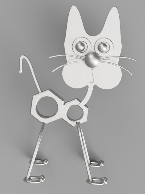 Decorative cat by Nano | Download free STL model | Printables.com