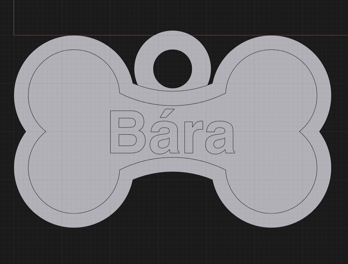 Dog tag - bone (psí známka – kost) by JaMi | Download free STL model ...