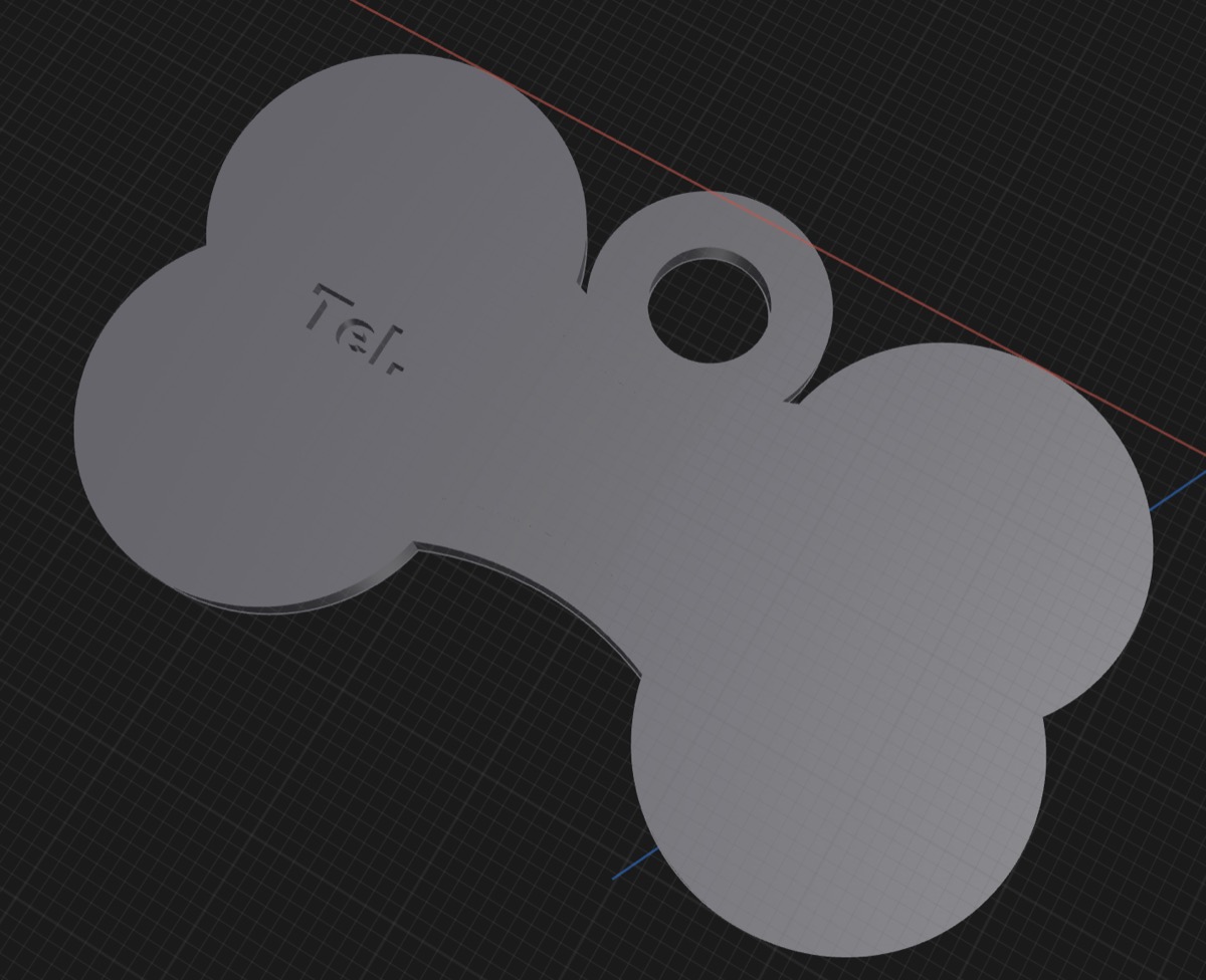 Dog tag - bone (psí známka – kost) by JaMi | Download free STL model ...