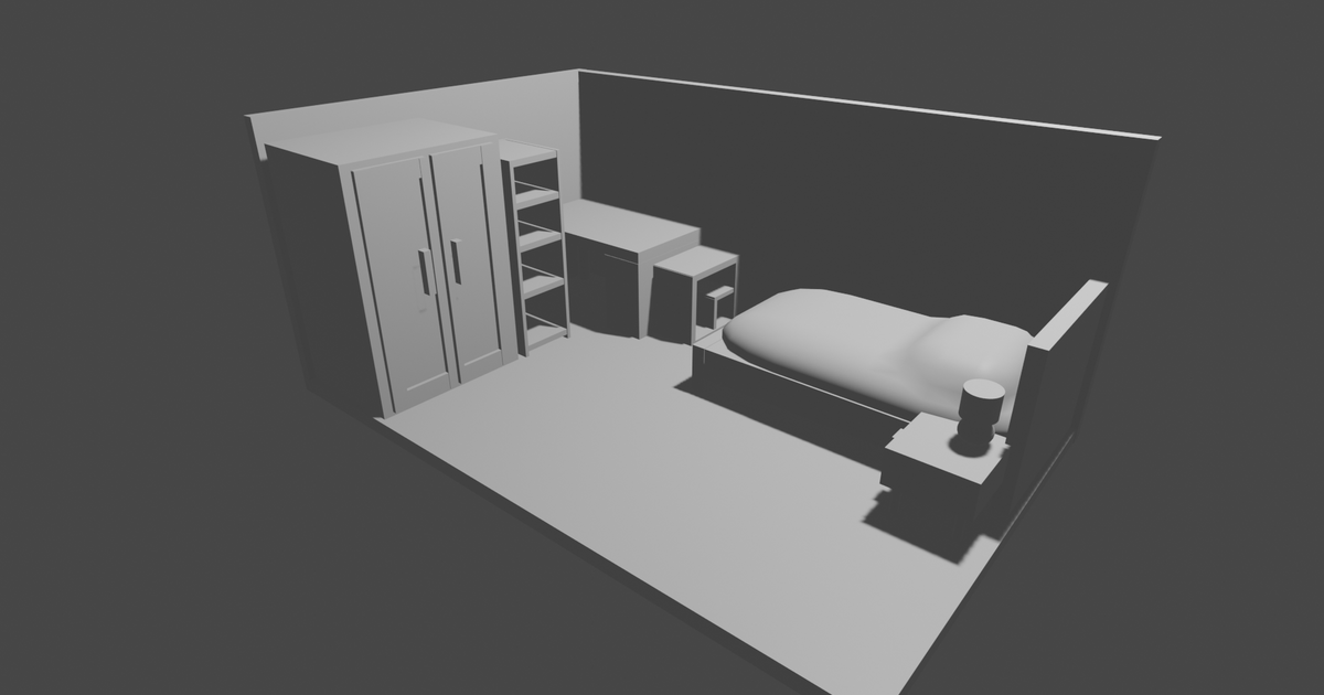 custom bedroom by Nano | Download free STL model | Printables.com