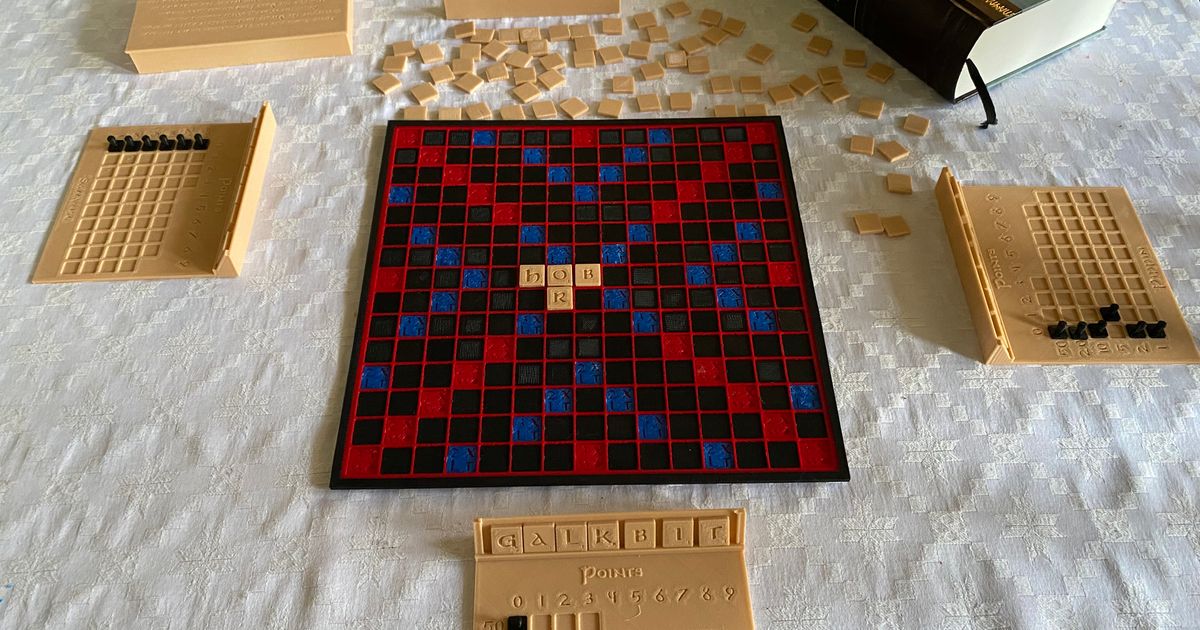 Word Of The Rings Board Game by rosnet | Download free STL model ...