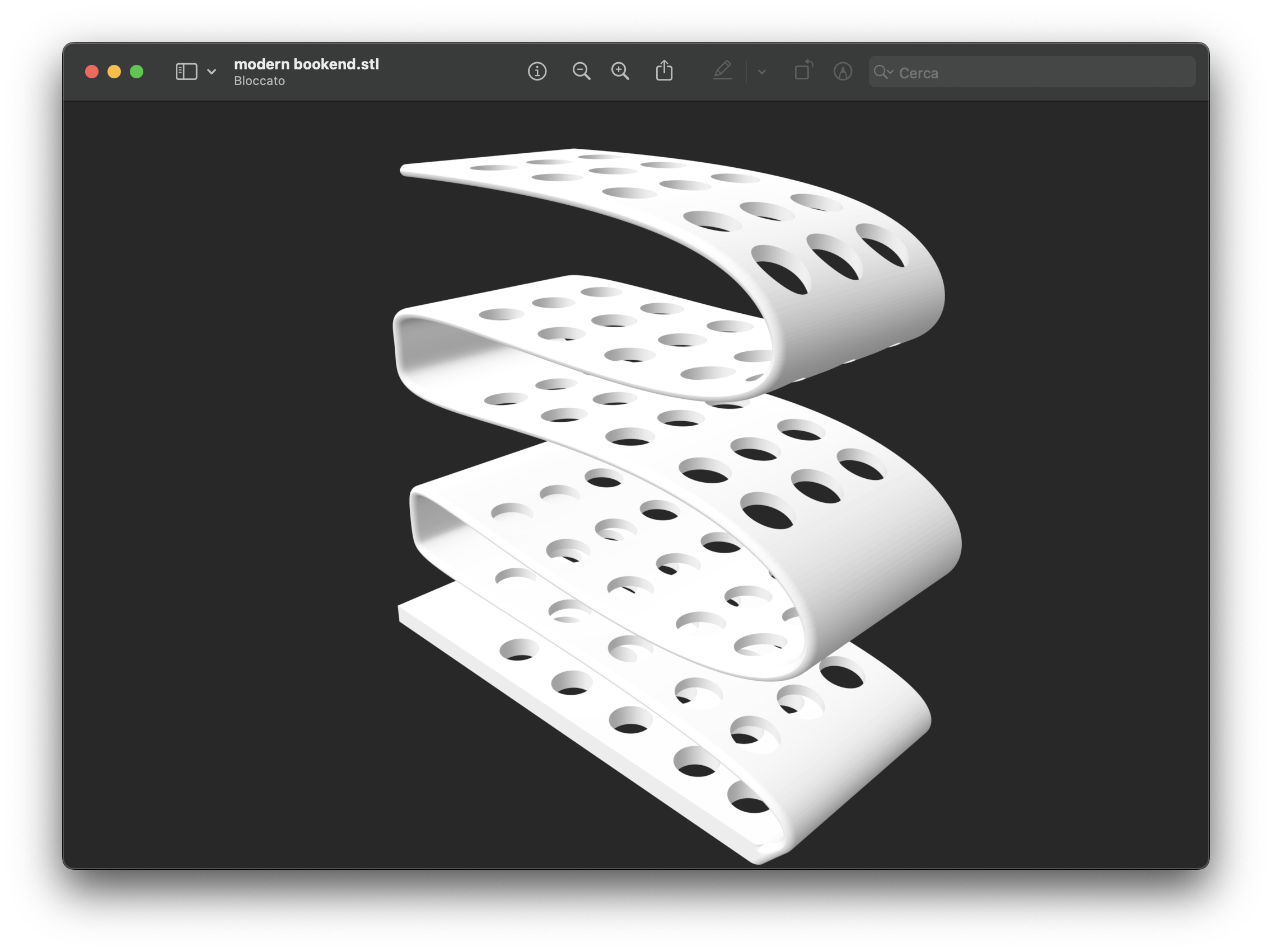 modern bookend by Mattia De Icco | Download free STL model | Printables.com
